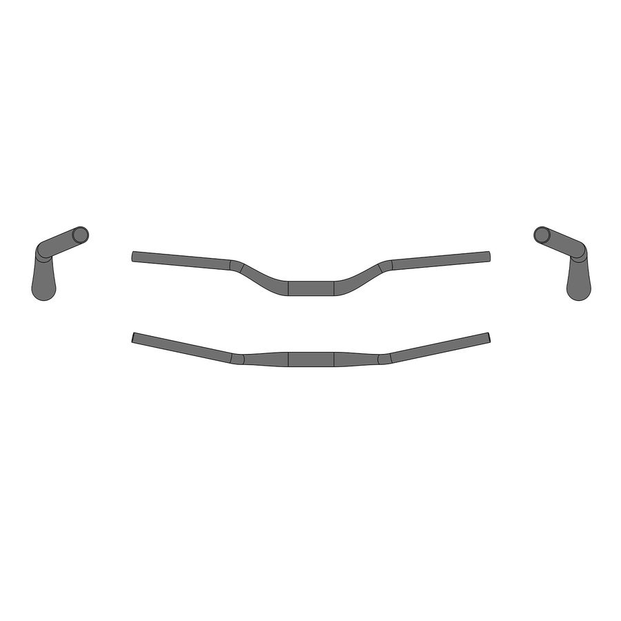 RISER BAR 50 / schwarz / 31.8mm
