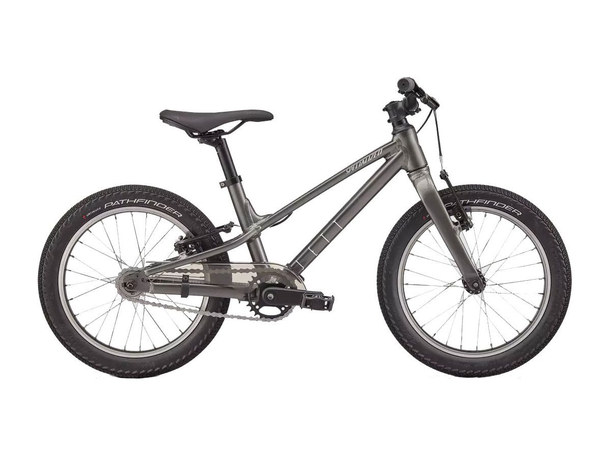 JETT 16 SINGLESPEED Kindervelo / gloss smoke flake silver / 16 ZOLL