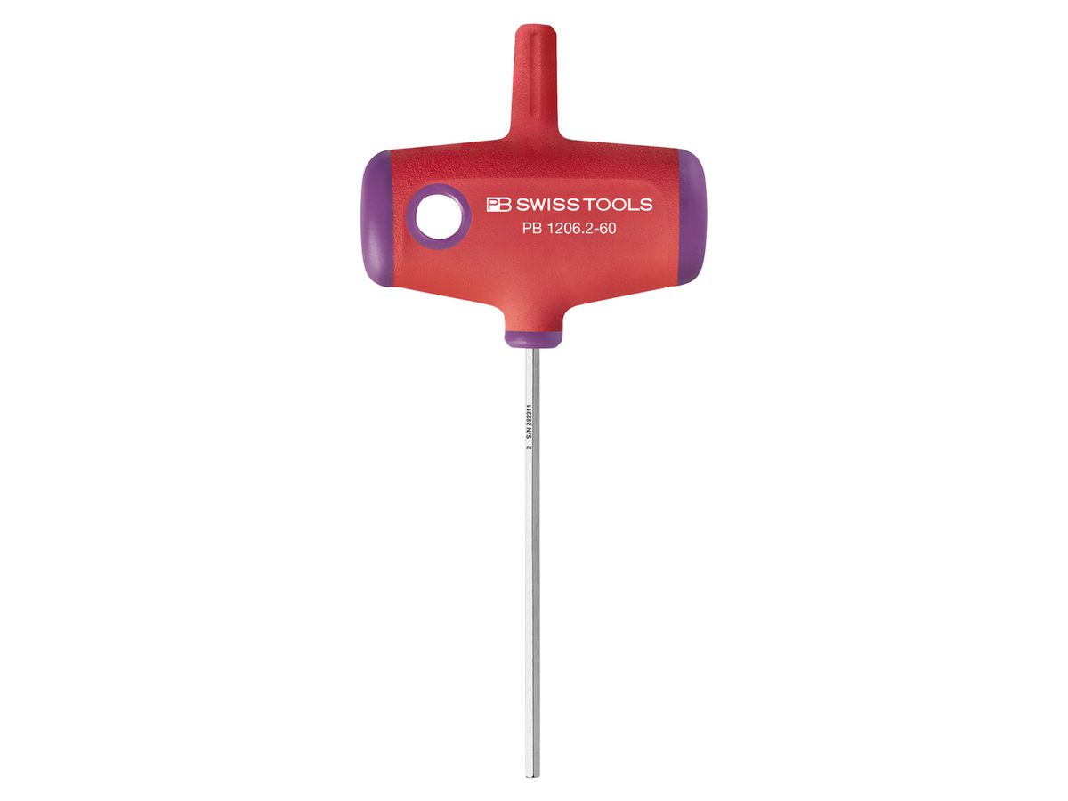 PB 1206 Inbus mit Quergriff / rot / 2mm
