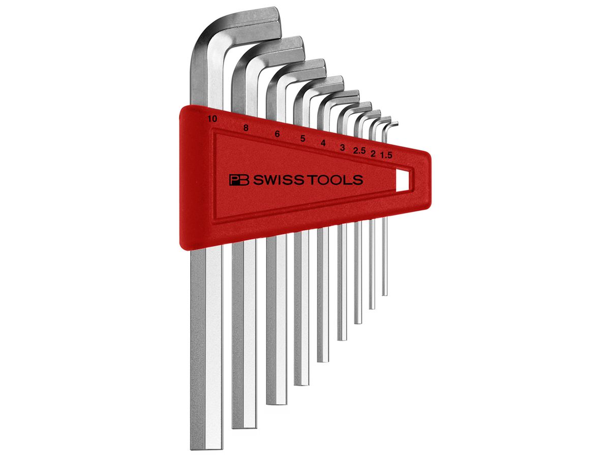 SHORT Inbus-Set, 100°, Stiftteil kurz / silber