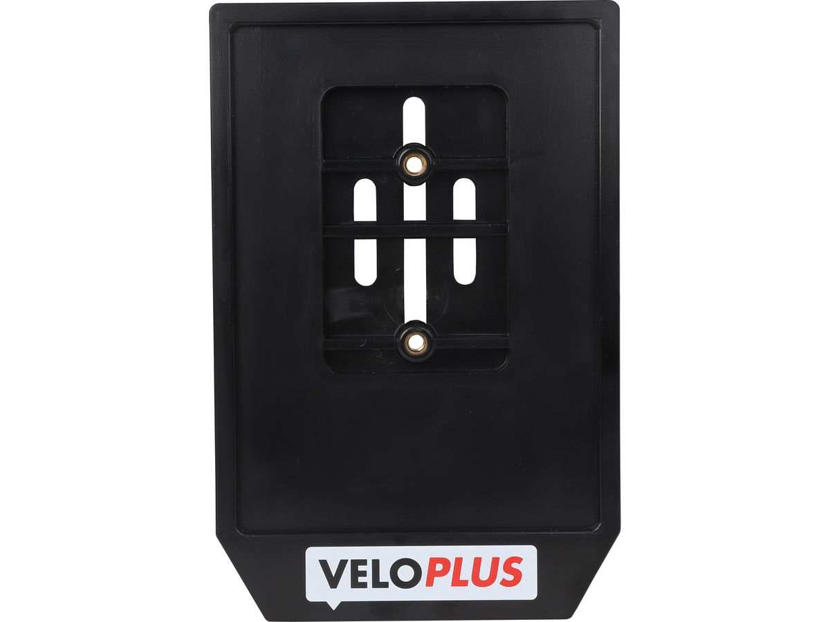 Rahmen Nummernschilder für E-Bikes Veloplus Logo / schwarz